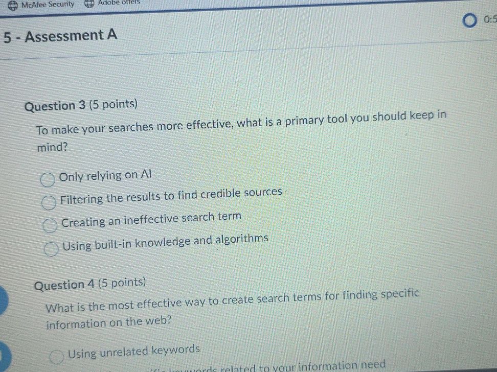 Question 3 (5 points) To make your searches | StudyX