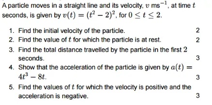 A particle moves in a straight line and its | StudyX