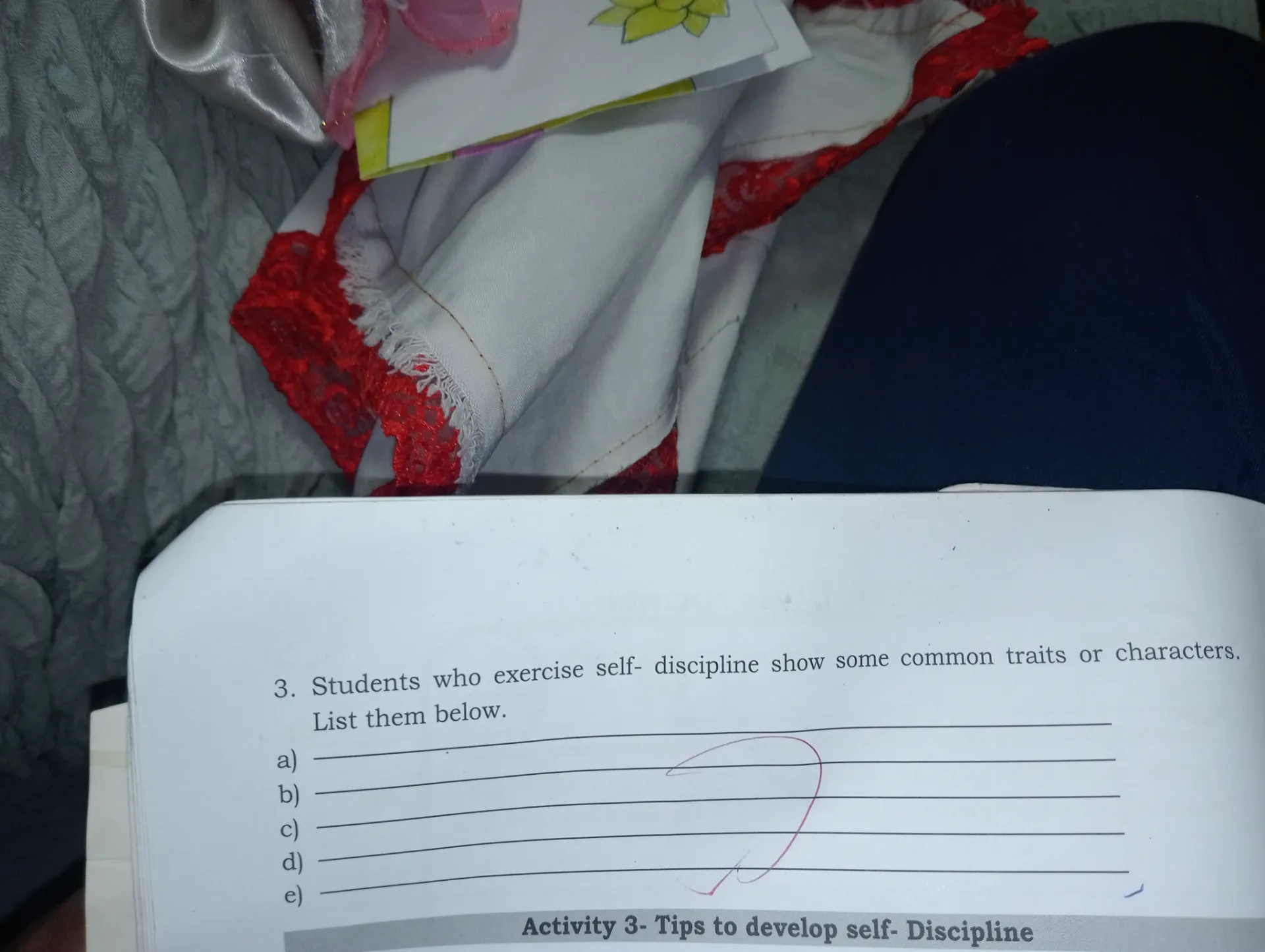 3 Students who exercise self-discipline show | StudyX