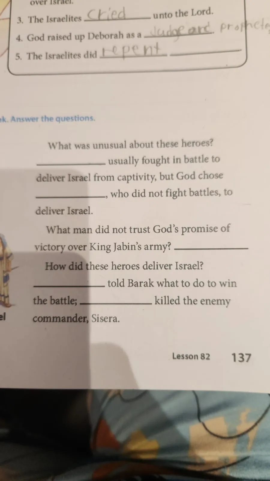 3 The Israelites unto the Lord 4 God raised | StudyX