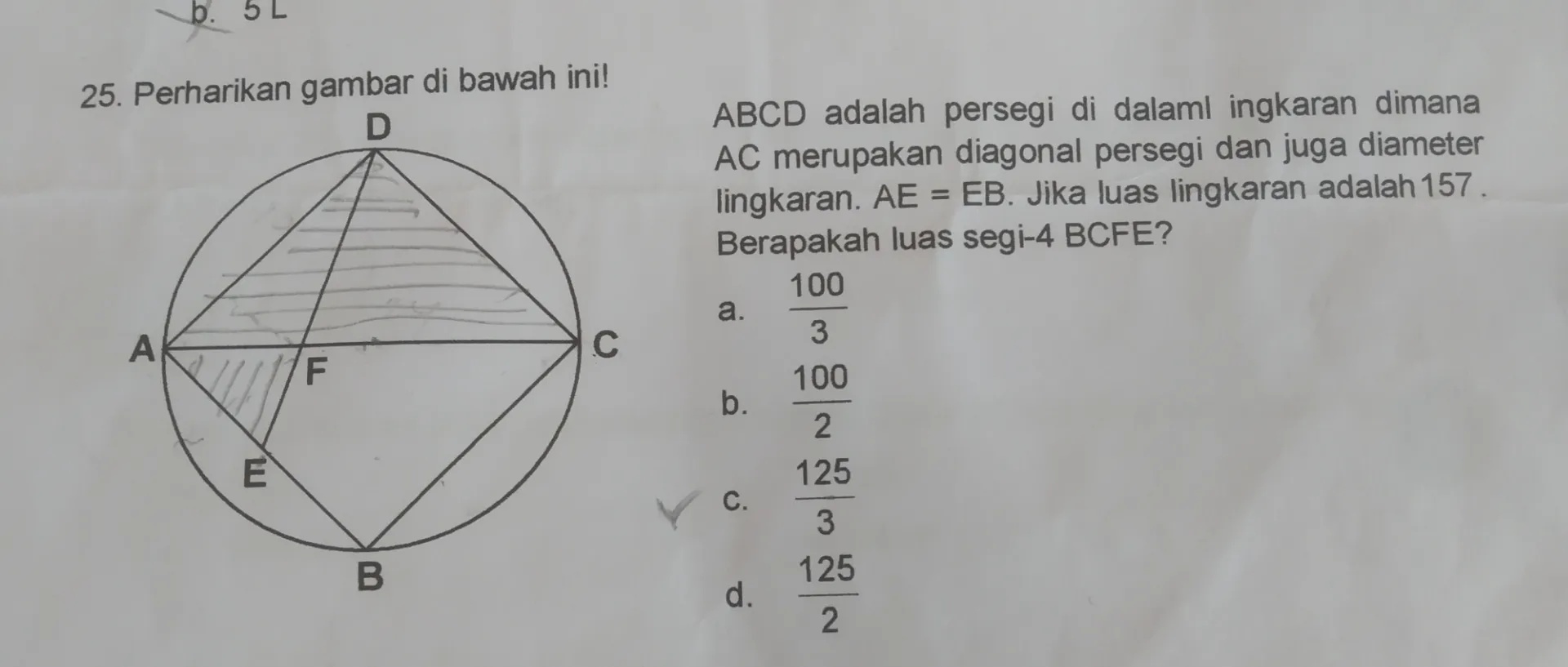25 Perhatikan gambar di bawah ini ABCD | StudyX
