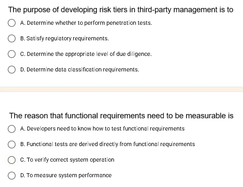 The purpose of developing risk tiers in | StudyX