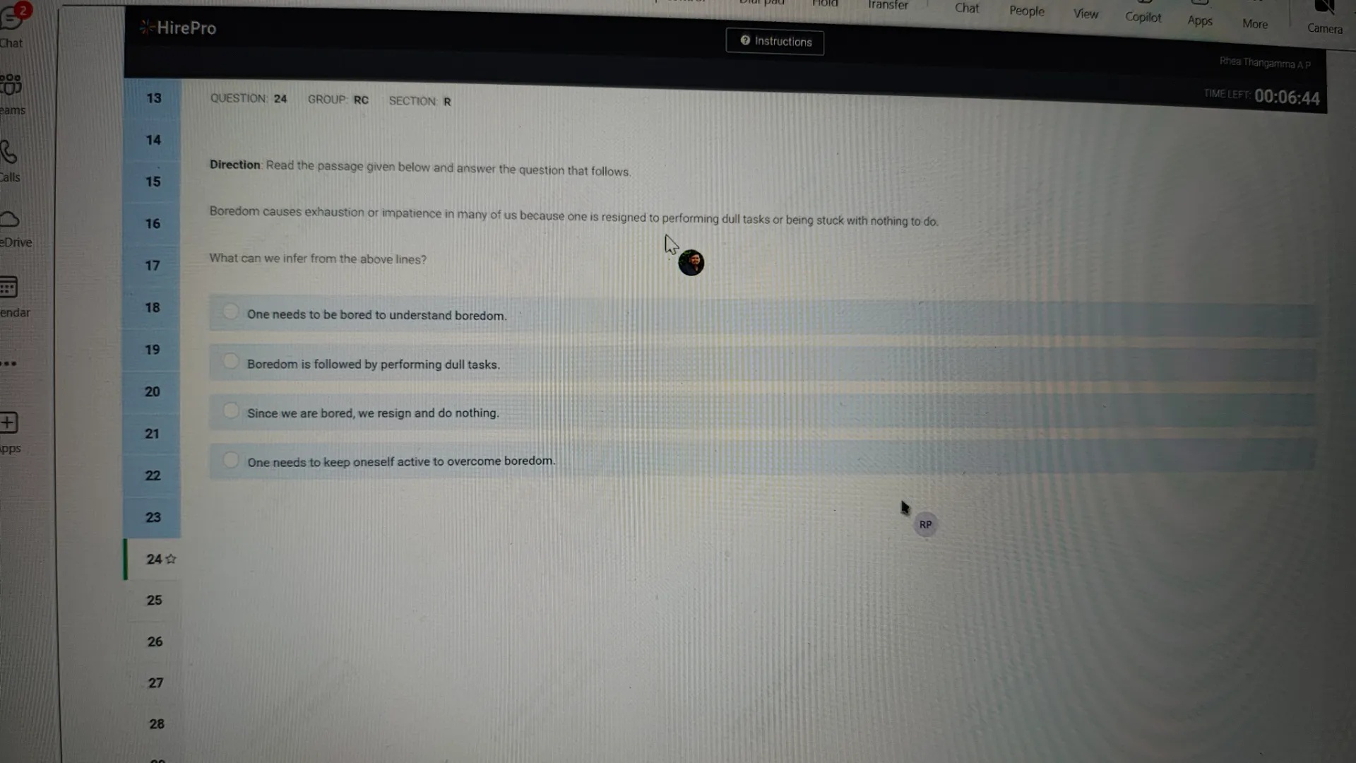 Direction Read the passage given below and | StudyX