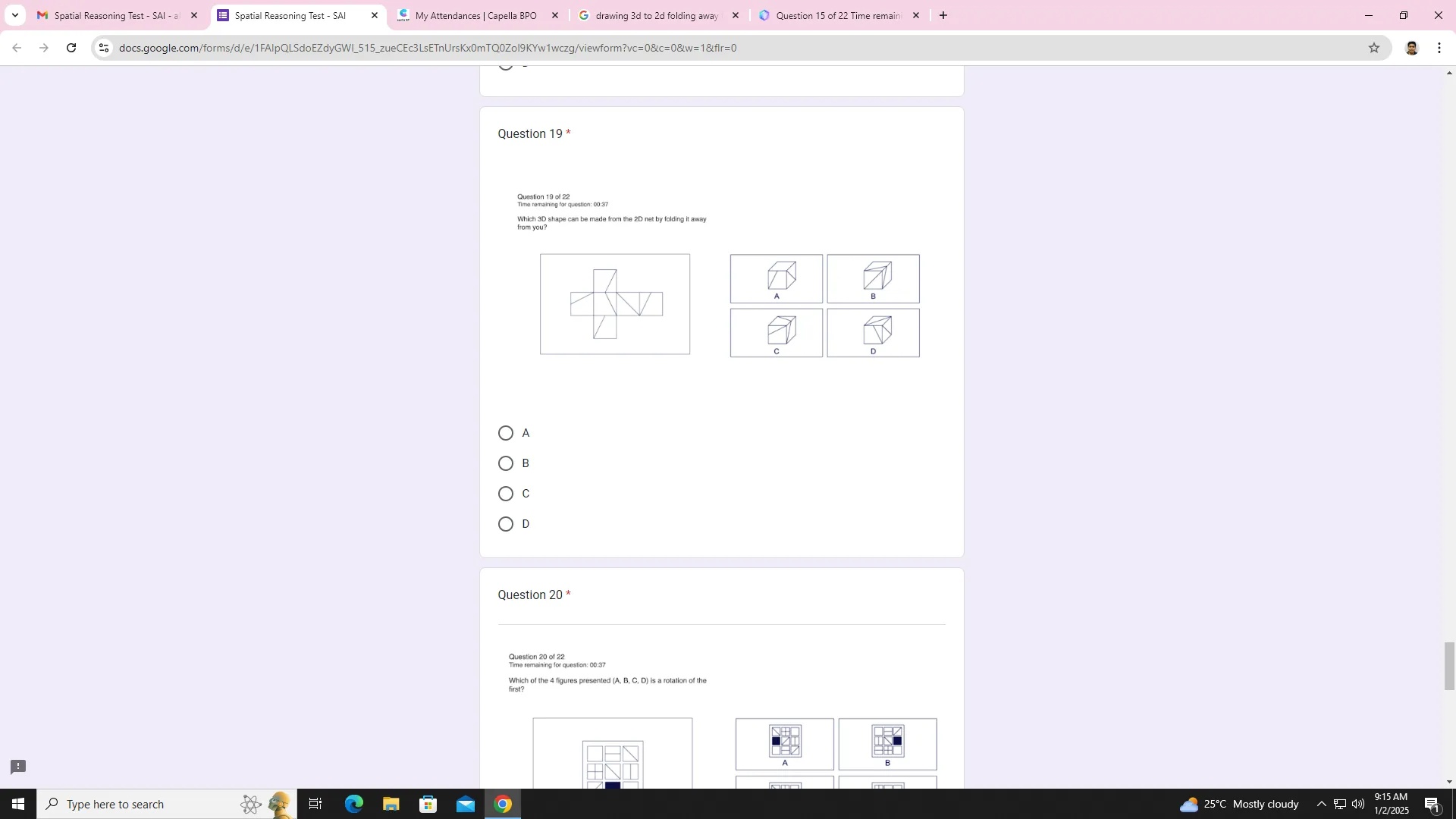 Question 19 of 22 Time remaining for | StudyX