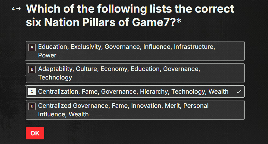 4 Which of the following lists the correct | StudyX