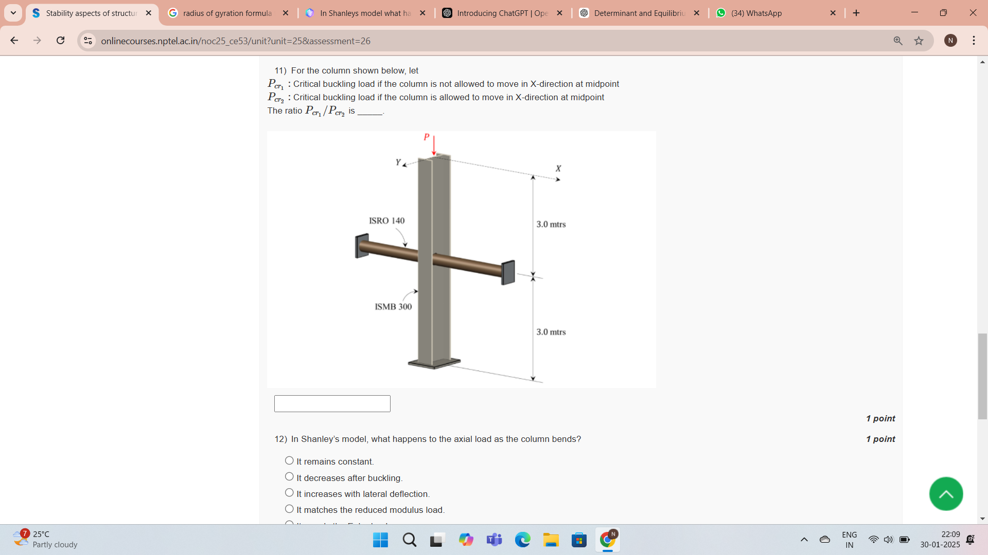 11) For the column shown below let Pcr1 | StudyX