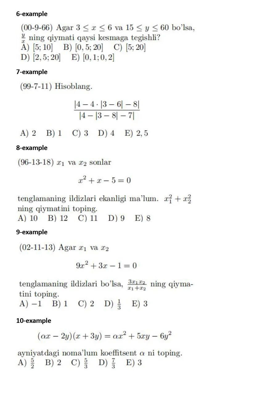 6-example (00-9-66) Agar 3 x 6 va 15 y | StudyX