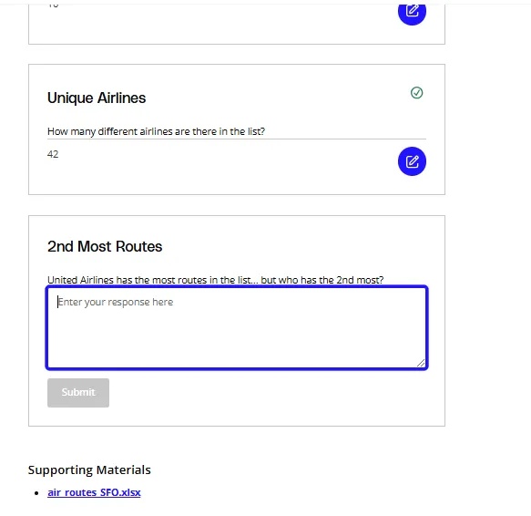 Unique Airlines How many different airlines
