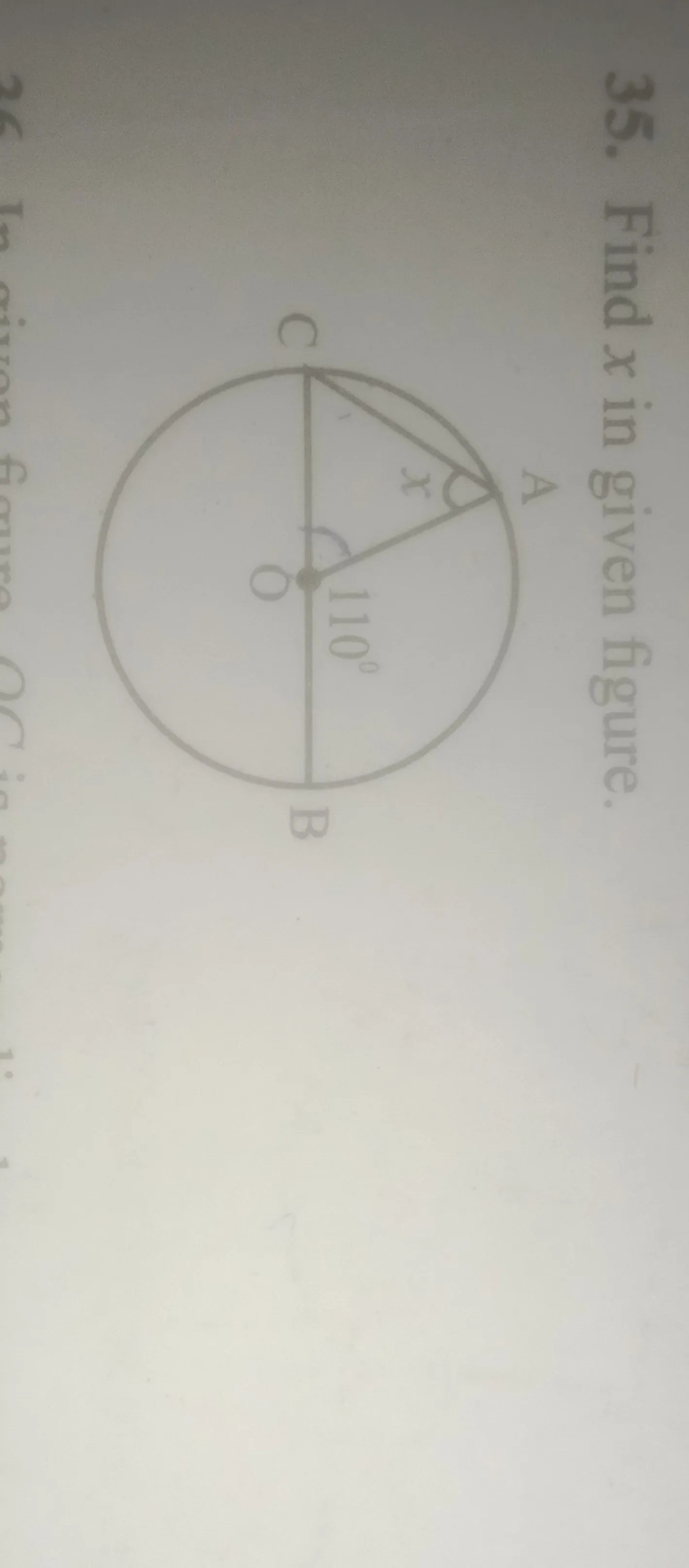 35 Find x in given figure Diagram shows a | StudyX