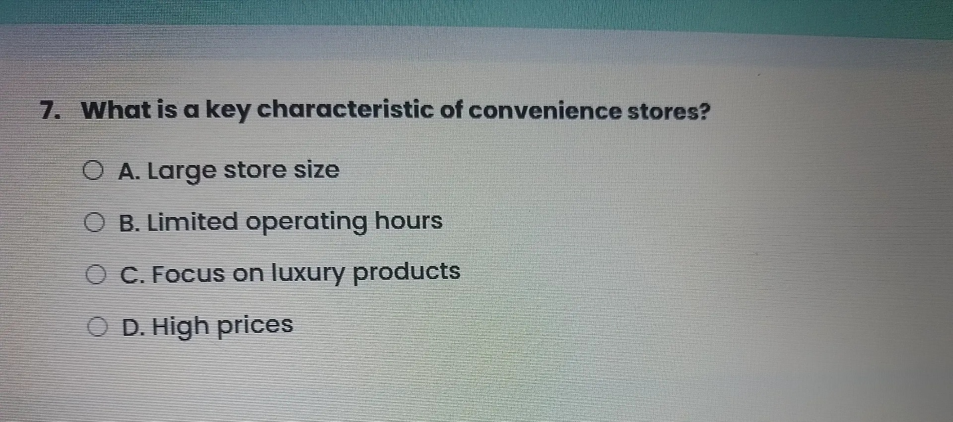 7 What is a key characteristic of | StudyX