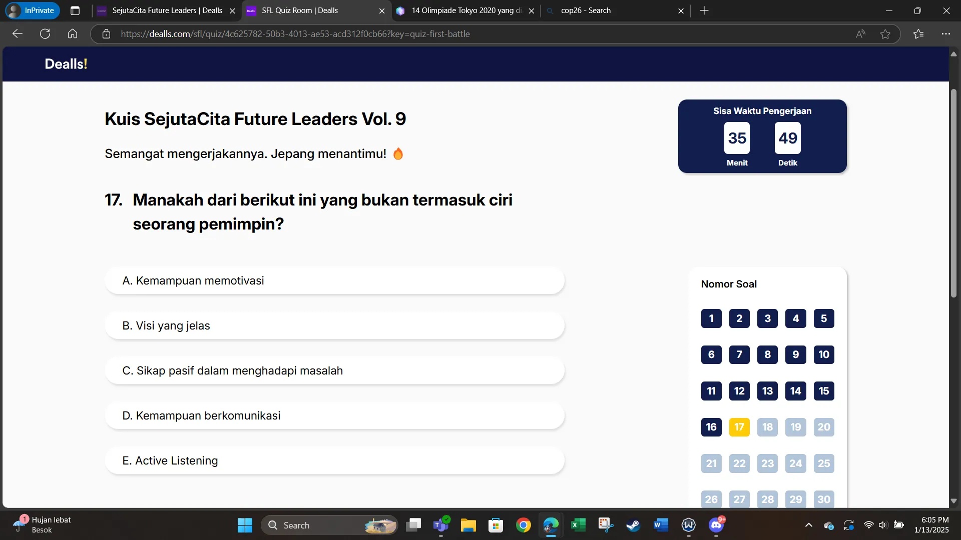 17 Manakah dari berikut ini yang bukan | StudyX