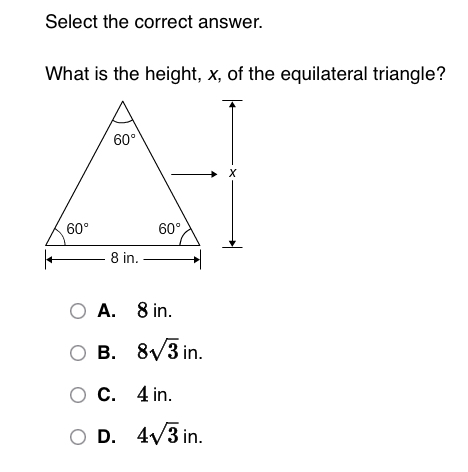 Select the correct answer What is the height | StudyX