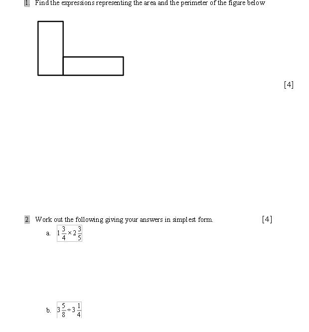 1 Find the expressions representing the area | StudyX