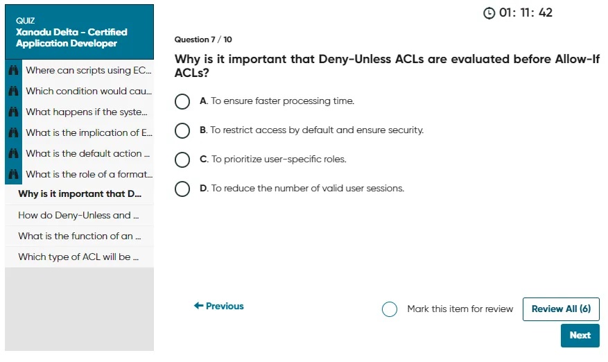 Why is it important that Deny-Unless ACLs | StudyX