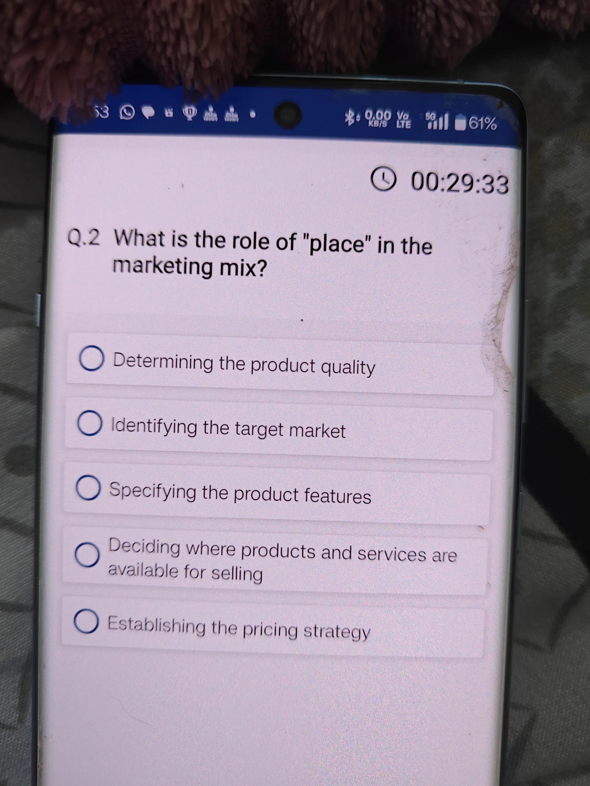 Q2 What is the role of place in the | StudyX