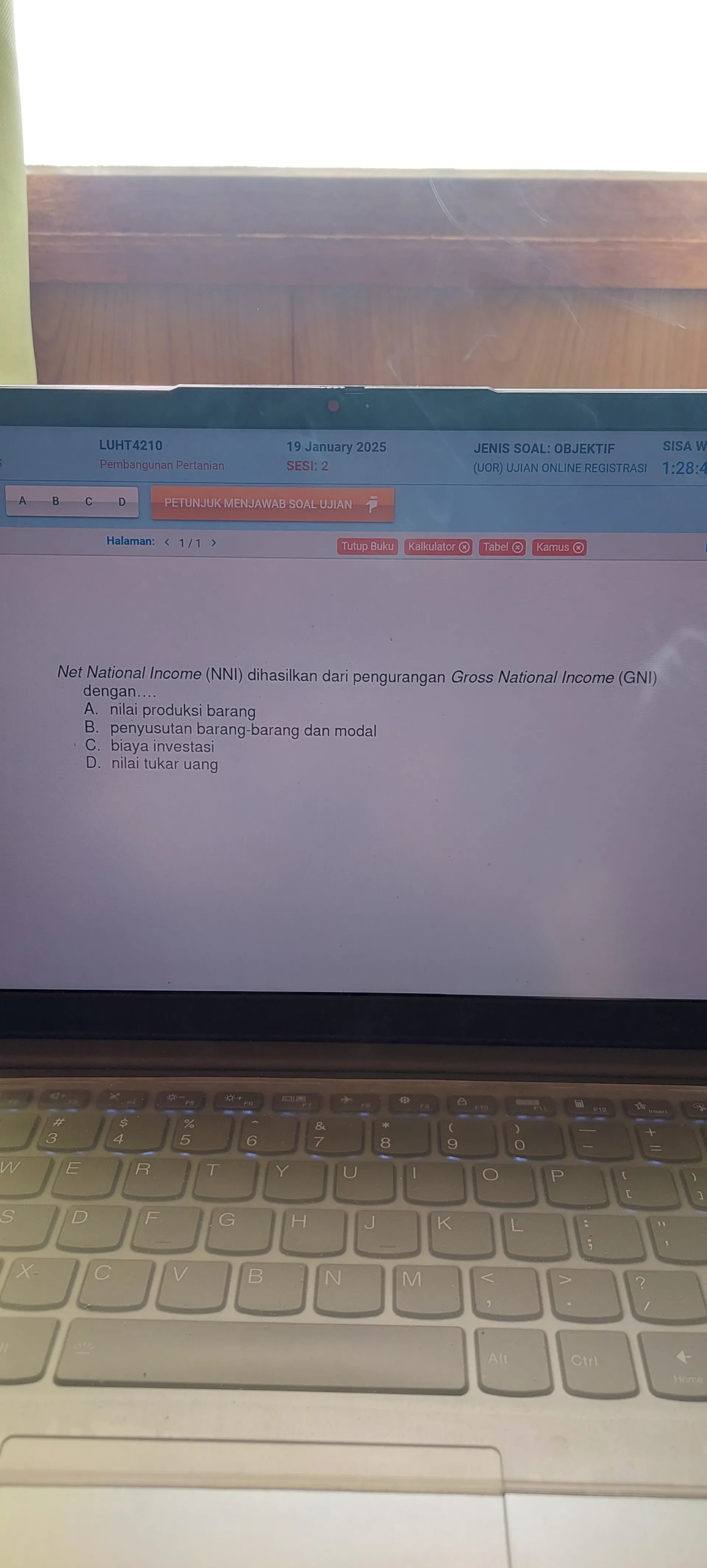 Net National Income (NNI) dihasilkan dari | StudyX