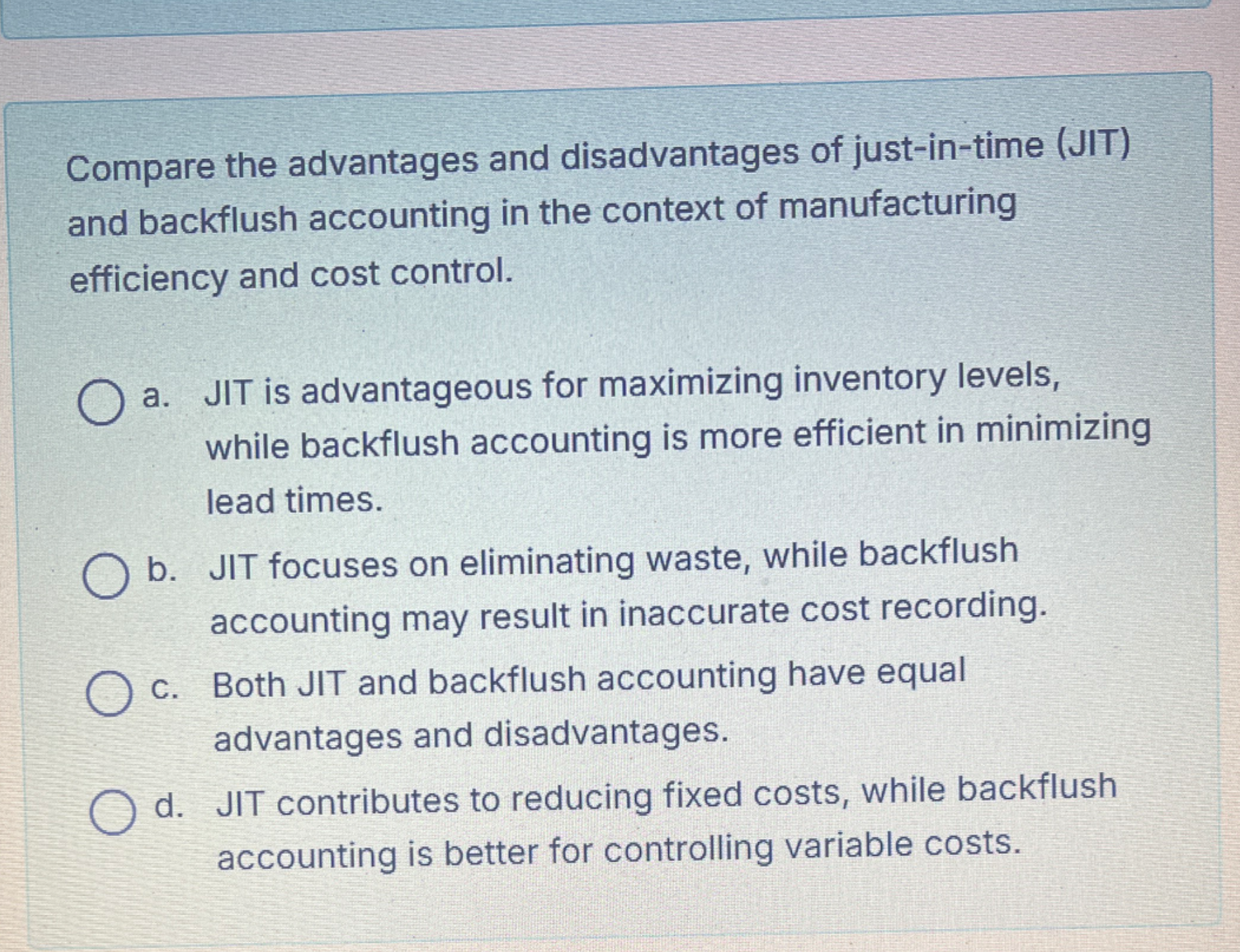 Compare the advantages and disadvantages of