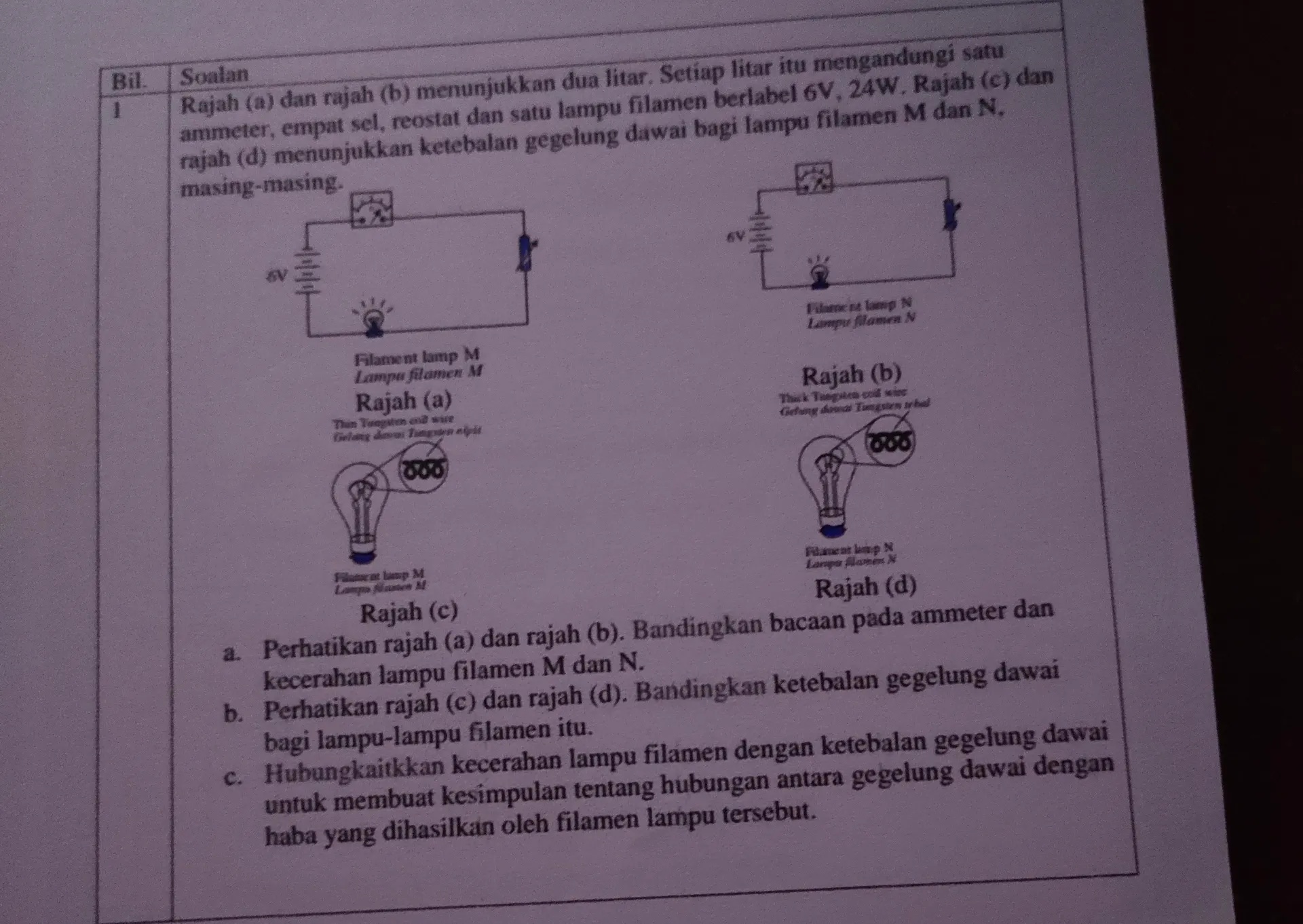 Rajah (a) dan rajah (b) menunjukkan dua | StudyX
