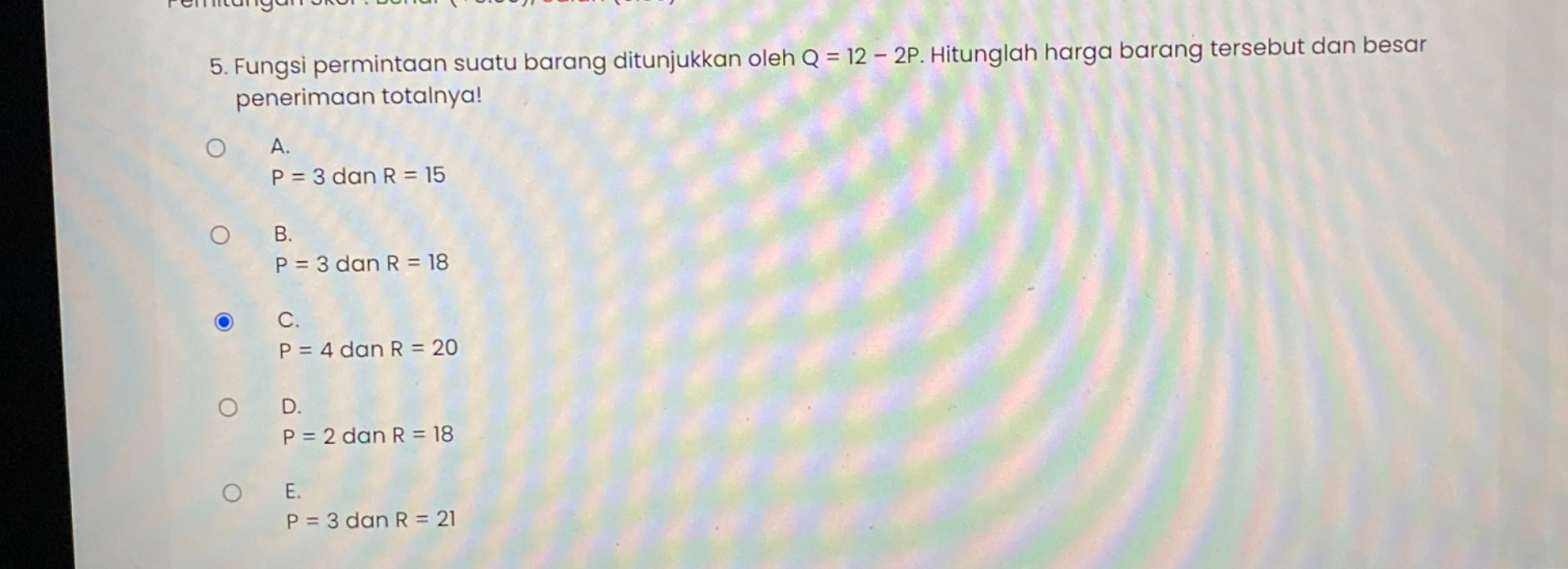 5 Fungsi permintaan suatu barang ditunjukkan | StudyX