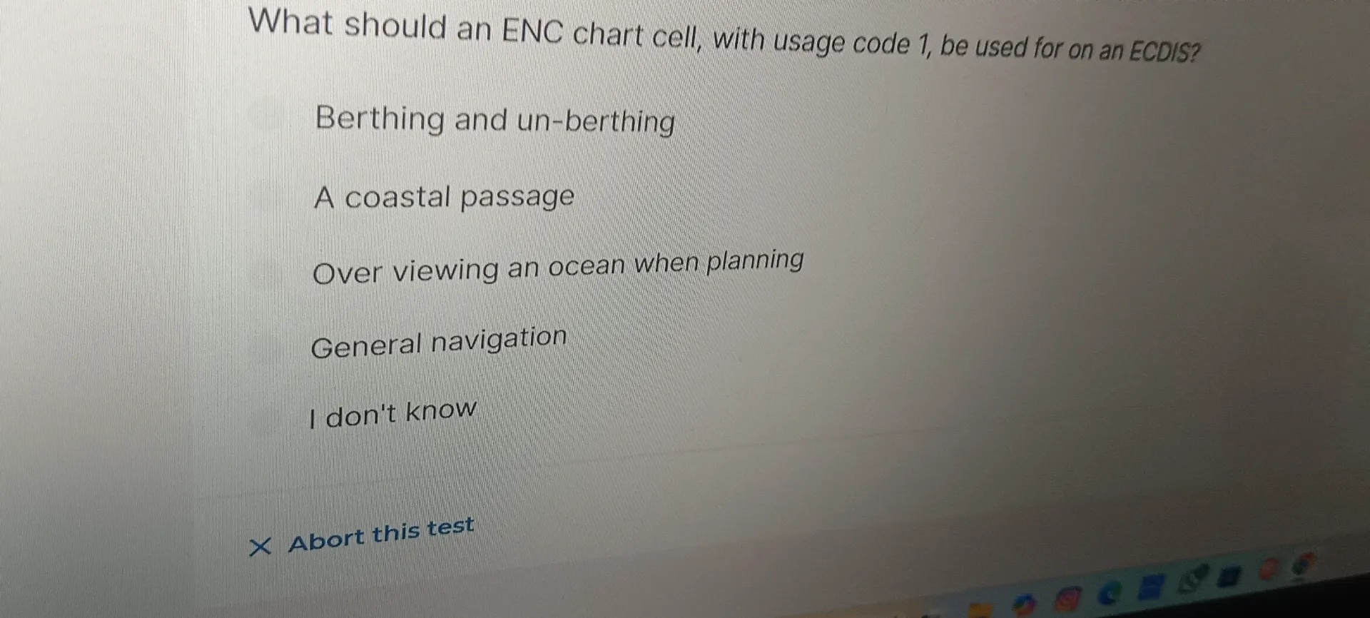What should an ENC chart cell with usage