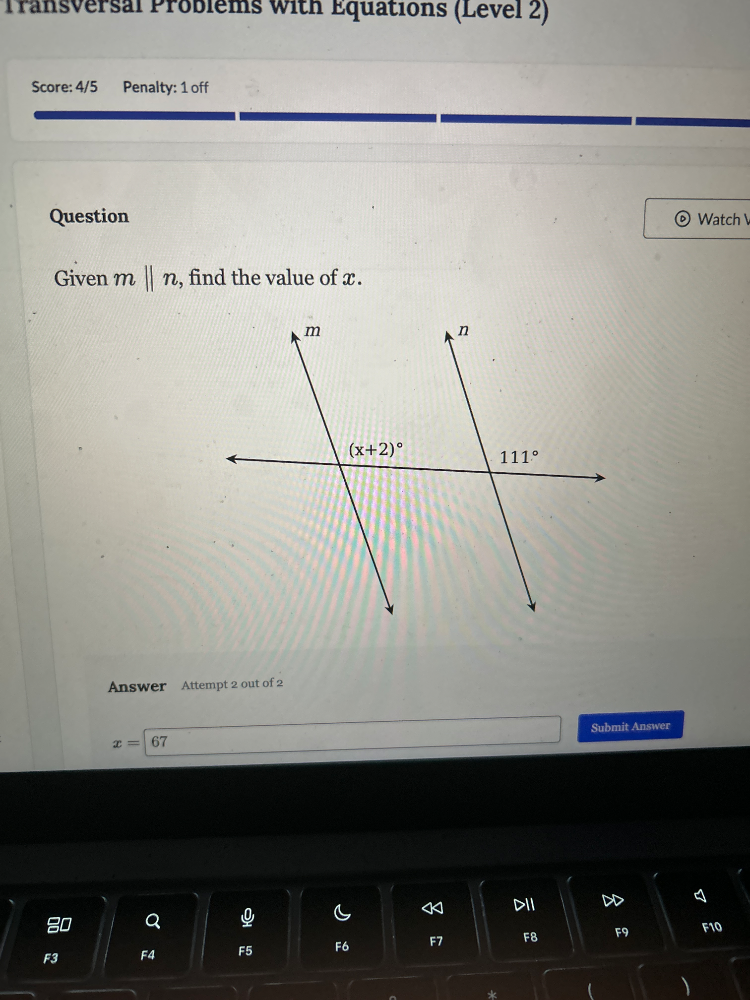 Given m n find the value of x m (x+2) circ | StudyX