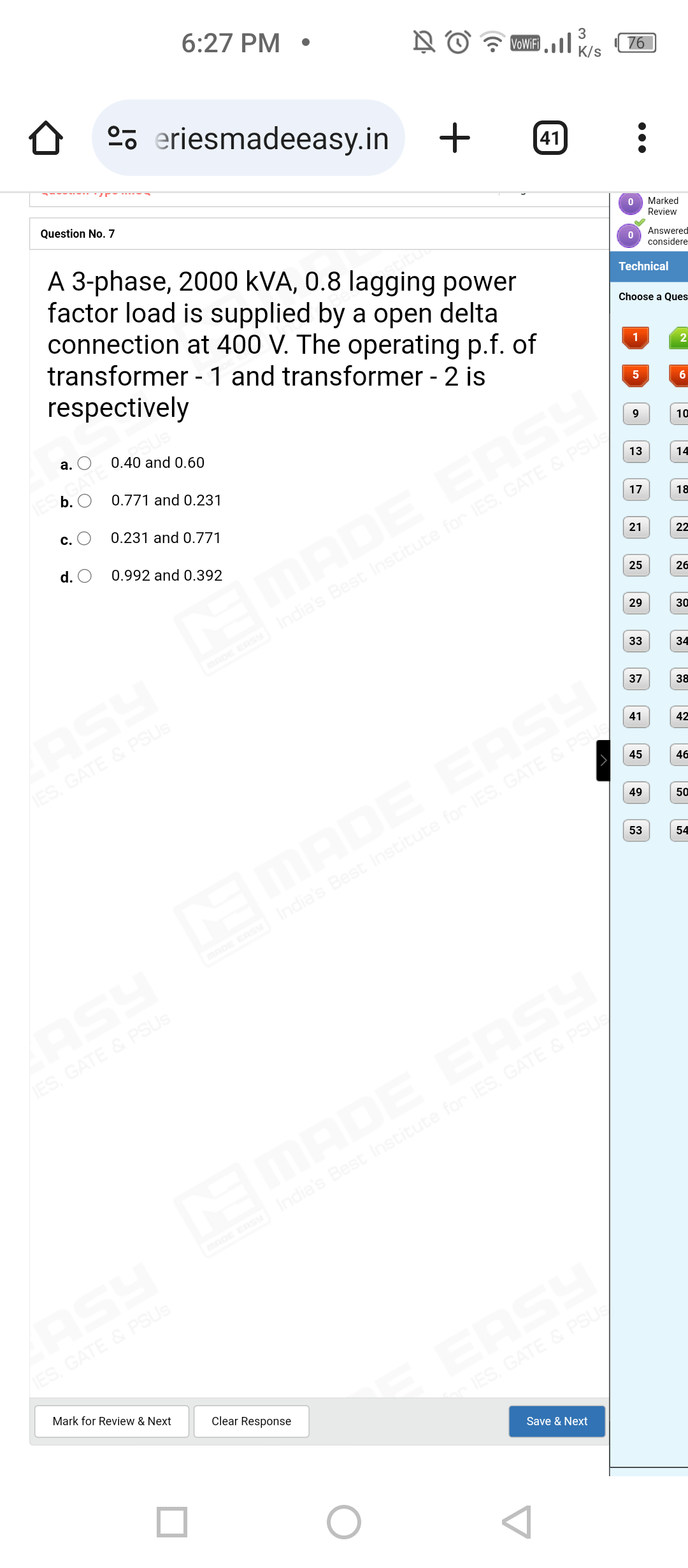 Question No 7 A 3-phase 2000 kVA 08 lagging | StudyX