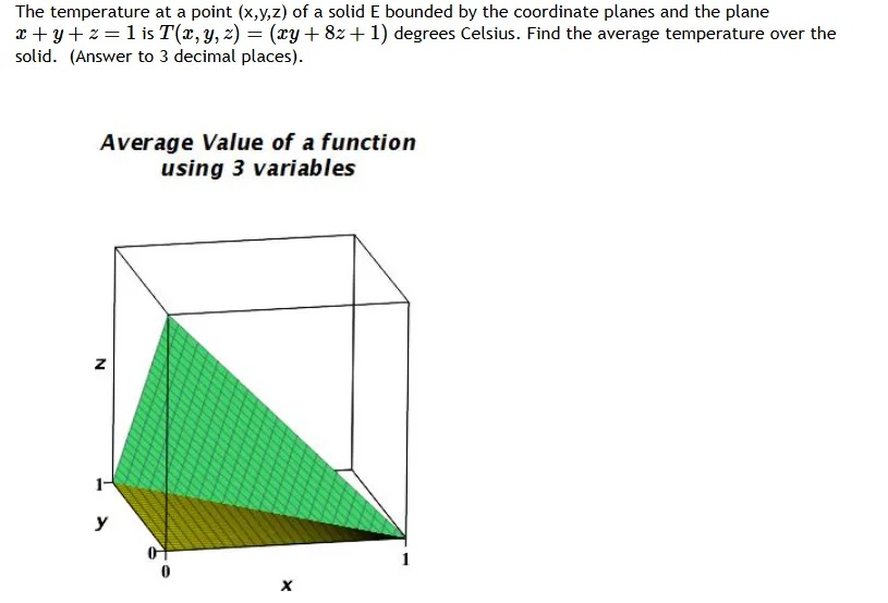 The temperature at a point (xyz) of a solid | StudyX