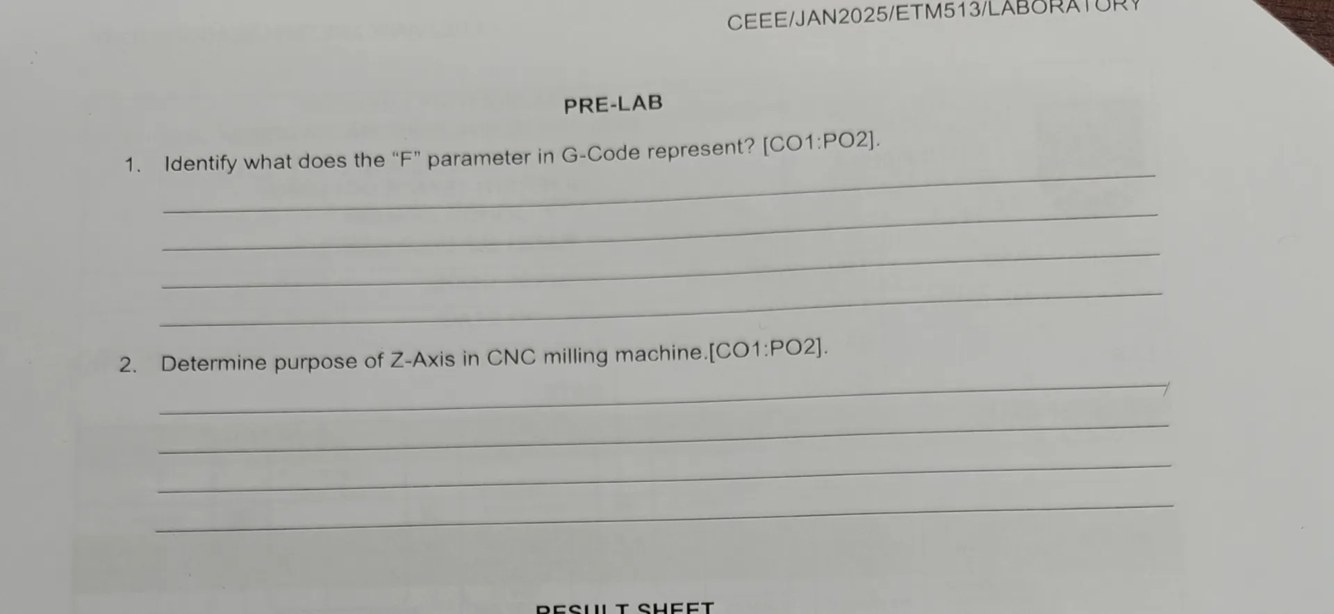 1 Identify what does the F parameter in | StudyX