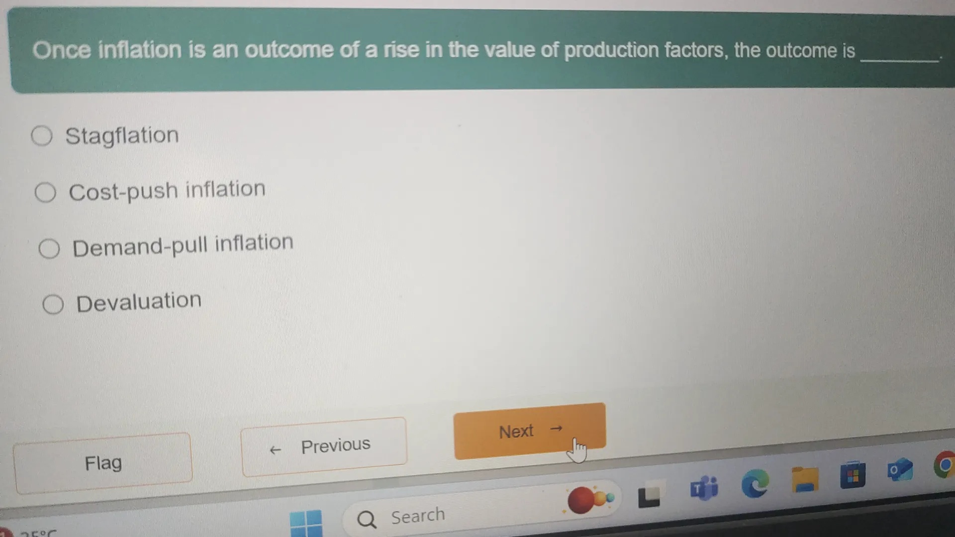Once inflation is an outcome of a rise in | StudyX
