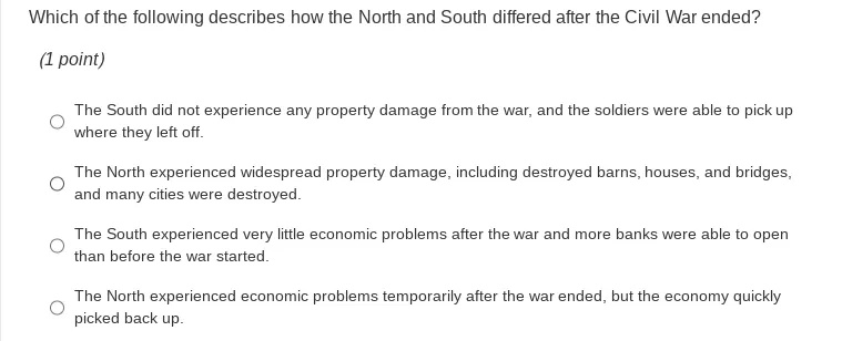 Which of the following describes how the | StudyX