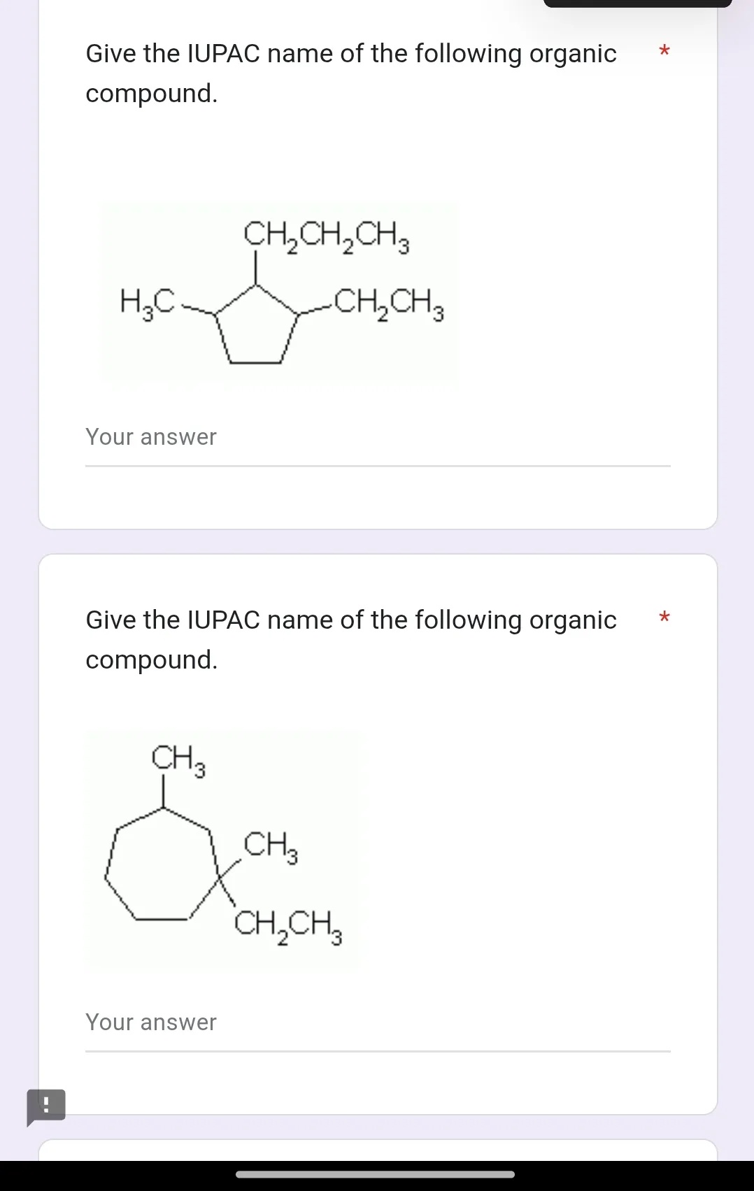 Give the IUPAC name of the following organic | StudyX