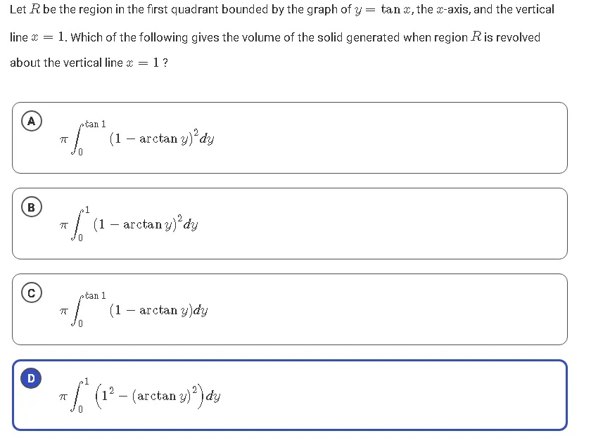 Let R be the region in the first quadrant | StudyX