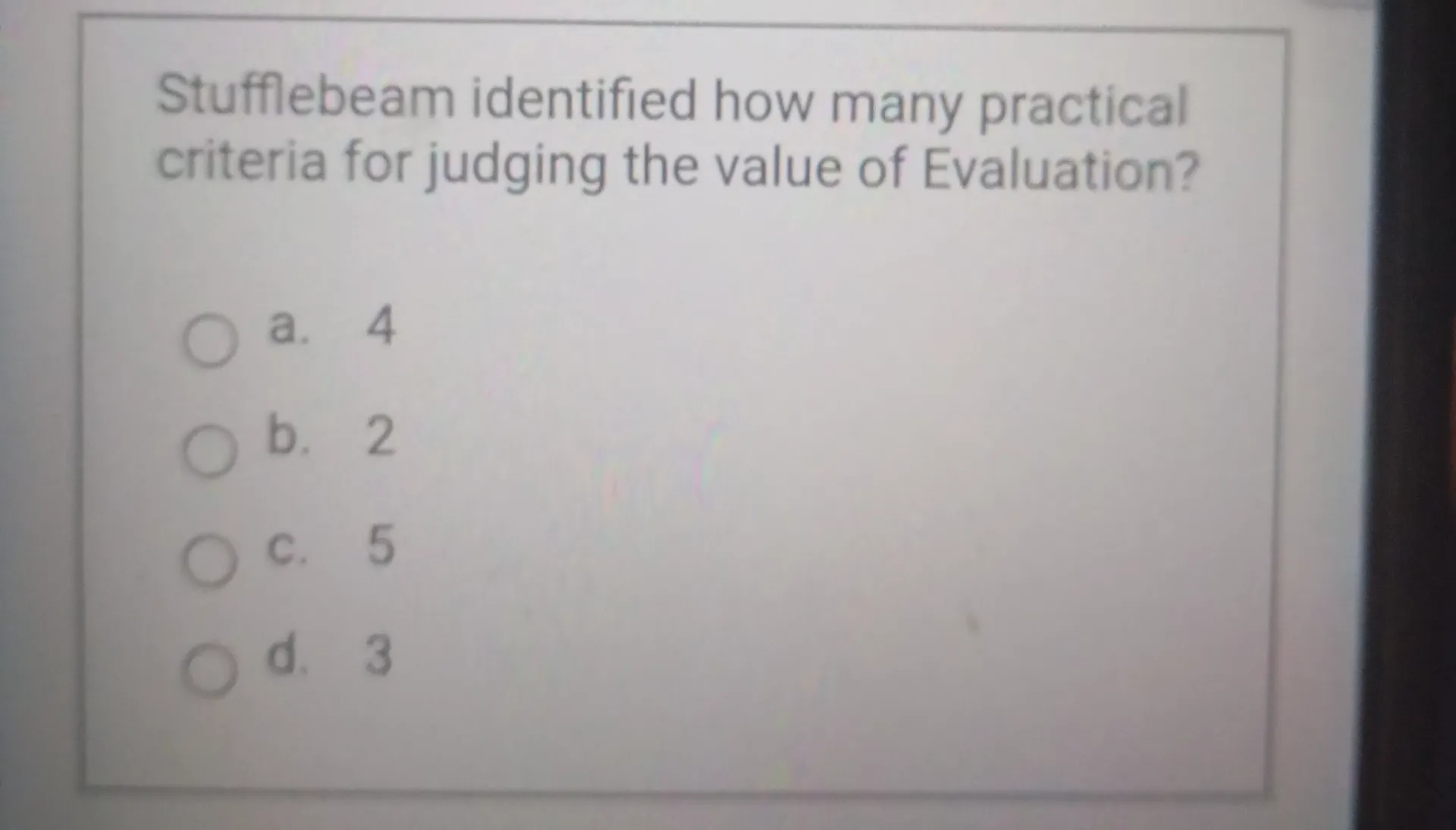 Stufflebeam identified how many practical | StudyX