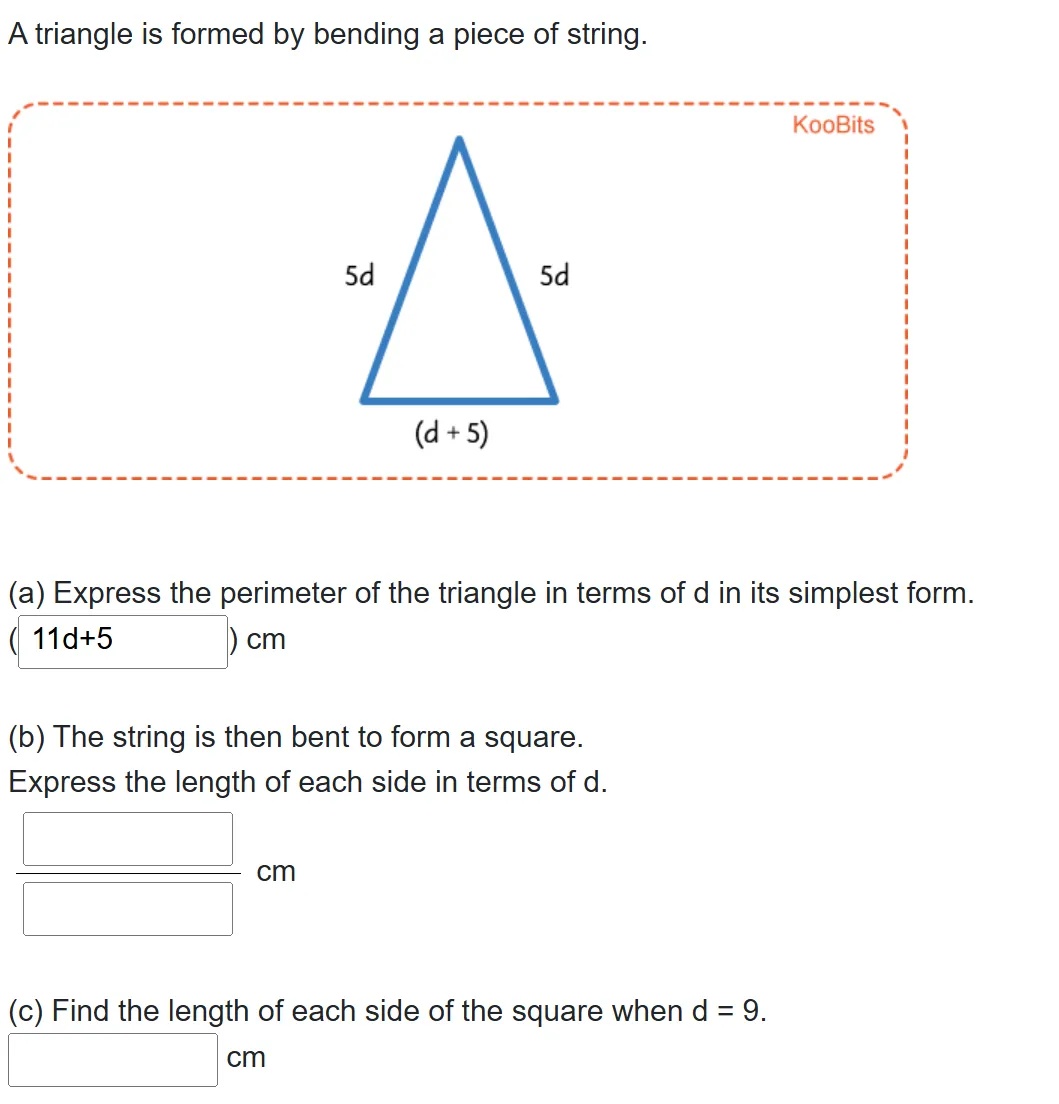 A triangle is formed by bending a piece of | StudyX