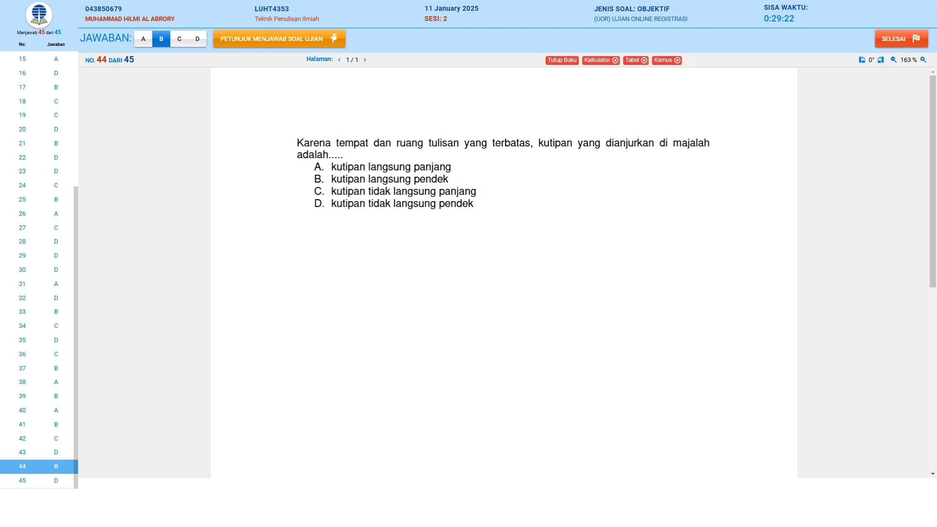 Karena tempat dan ruang tulisan yang | StudyX
