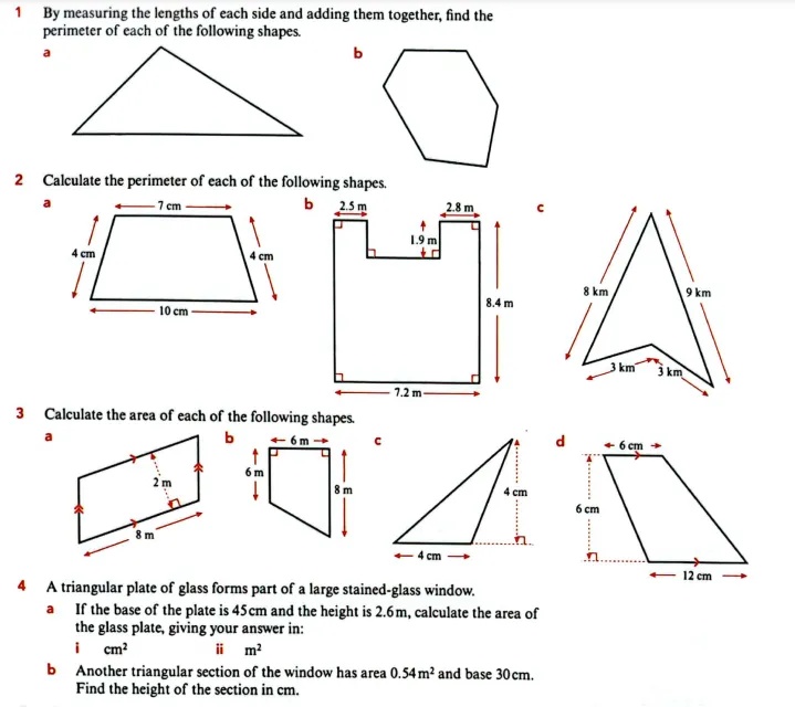 1 By measuring the lengths of each side and | StudyX