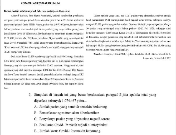 5 Simpulan di bawah ini yang benar | StudyX