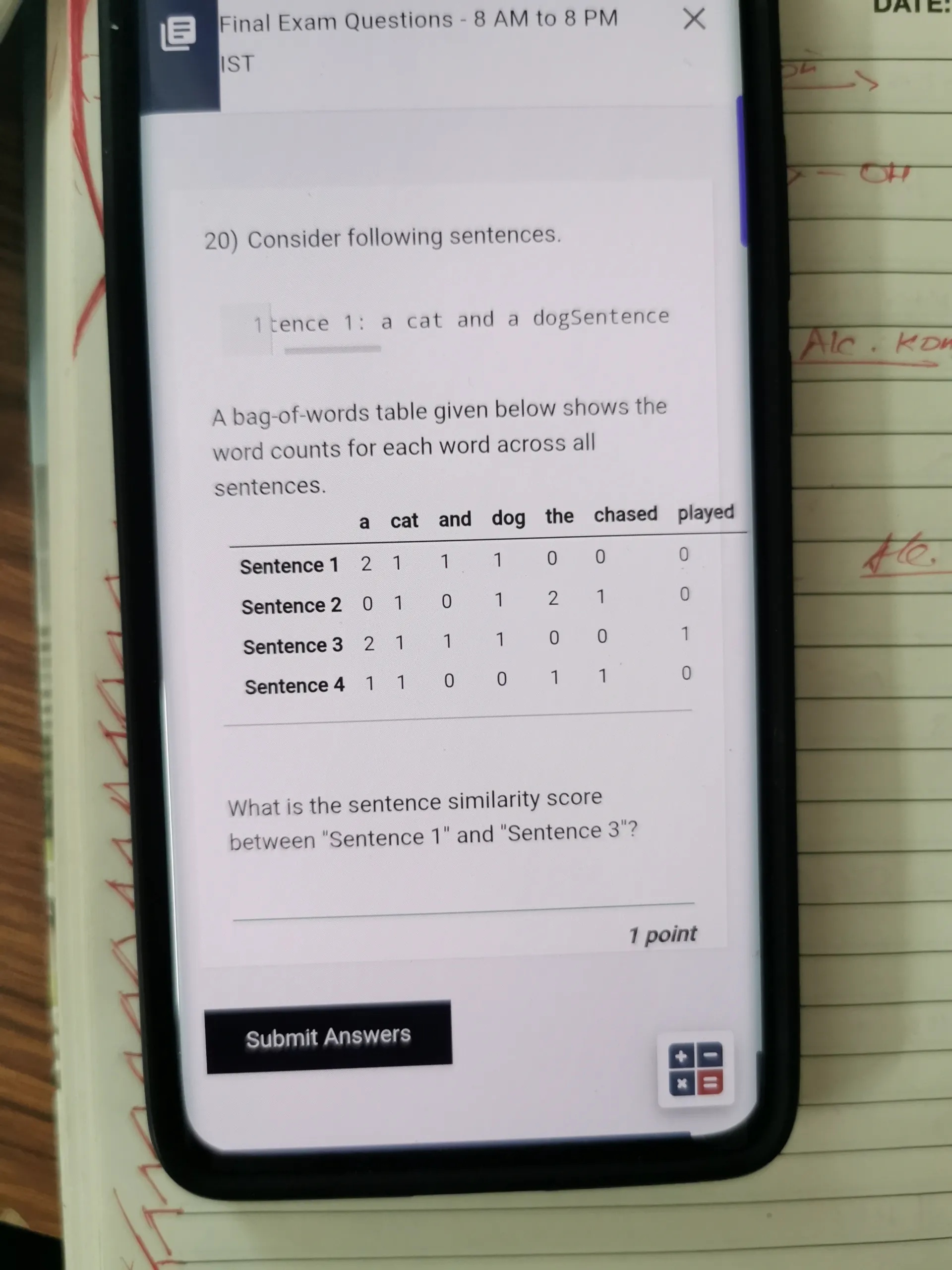 20) Consider following sentences 1 tence 1 a | StudyX