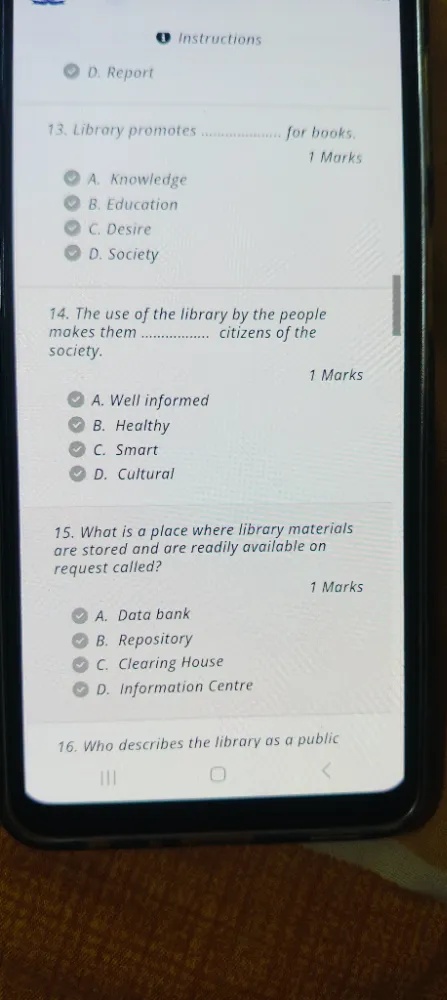 Instructions D Report 13 Library promotes | StudyX