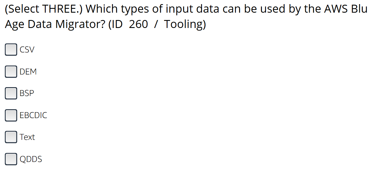 (Select THREE) Which types of input data can | StudyX