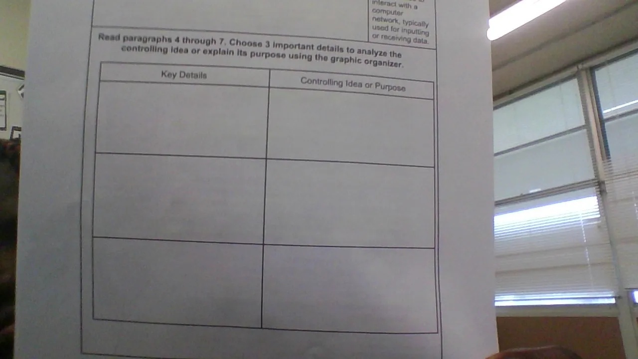Read paragraphs 4 through 7 Choose 3 | StudyX