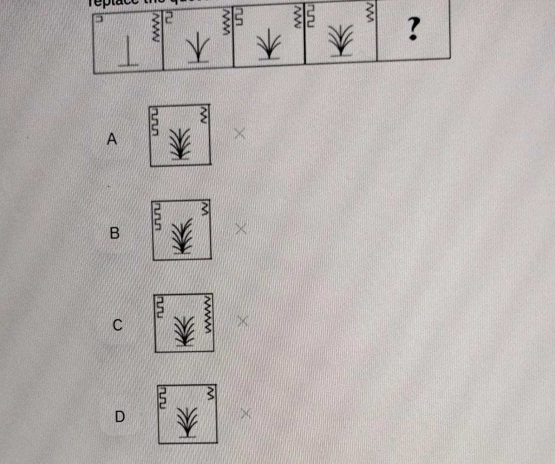 Replace the question mark with the correct | StudyX