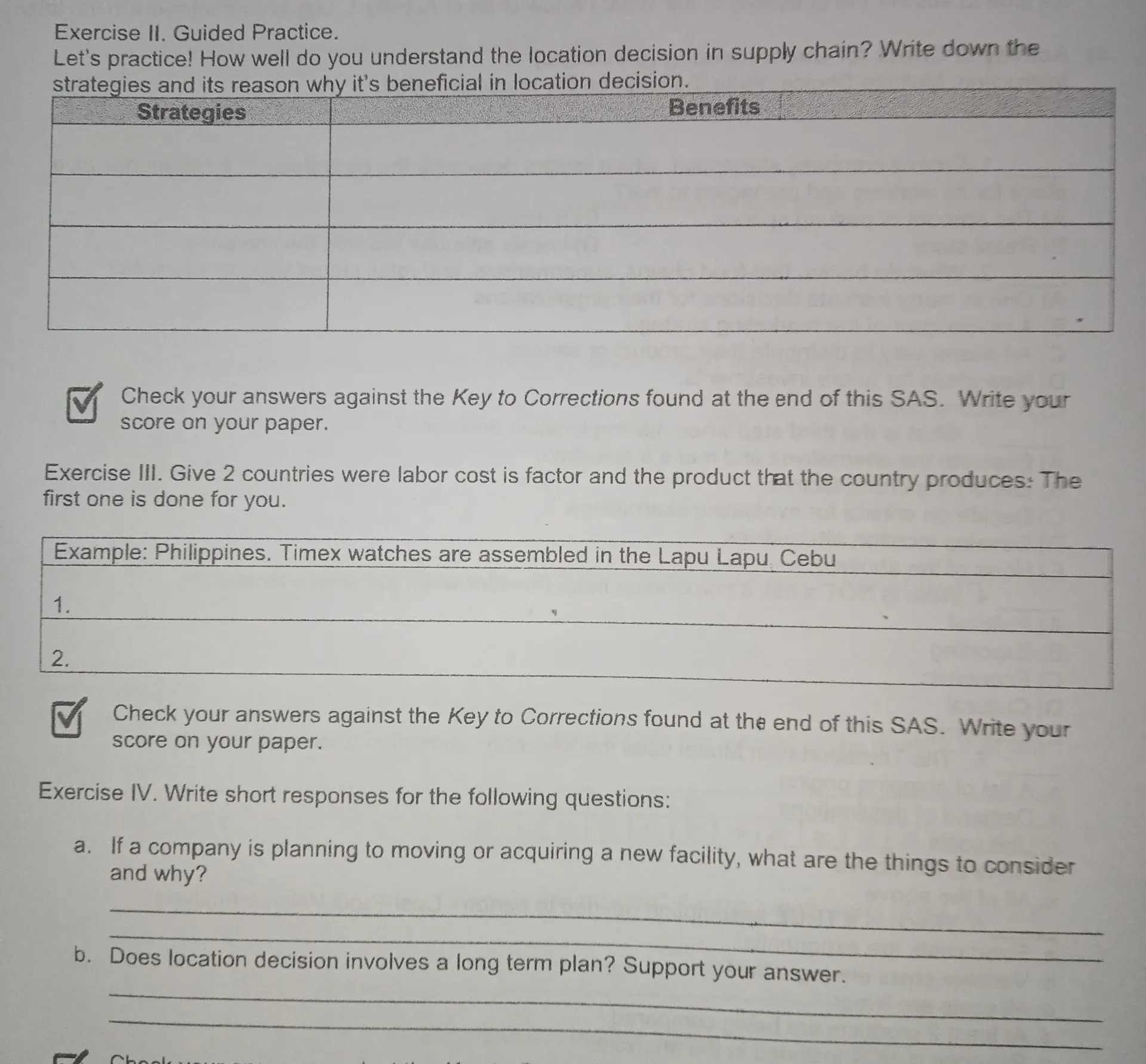 Exercise II Guided Practice Lets practice | StudyX