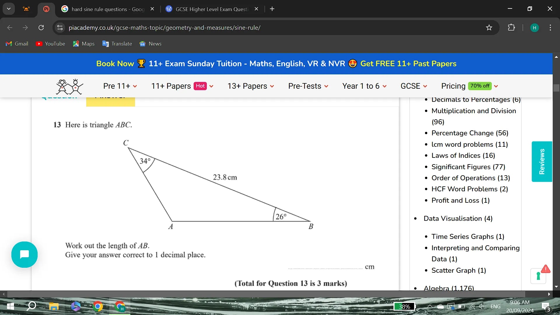 13 Here is triangle ABC Diagram showing a | StudyX