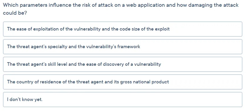 Which parameters influence the risk of | StudyX