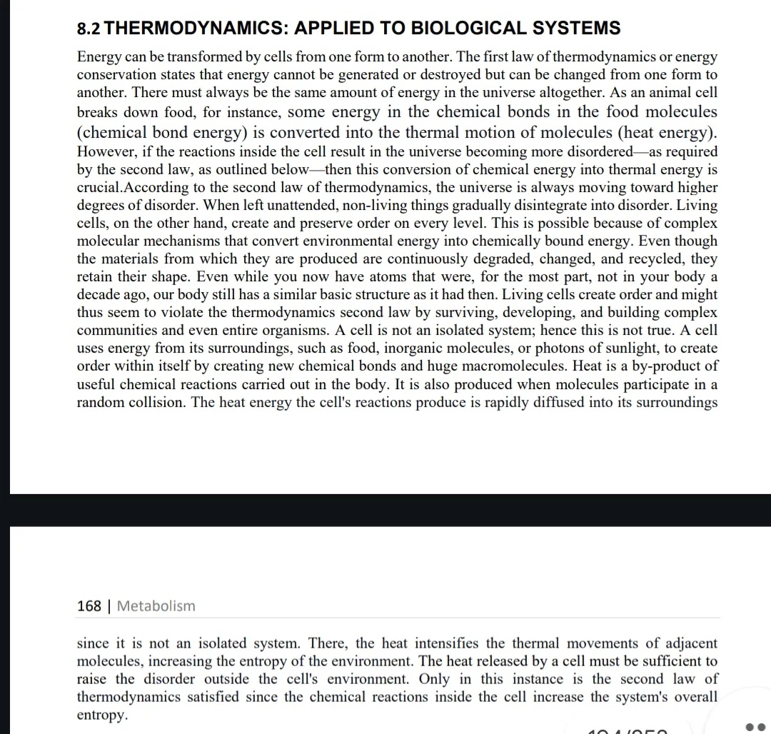 82 THERMODYNAMICS APPLIED TO BIOLOGICAL | StudyX