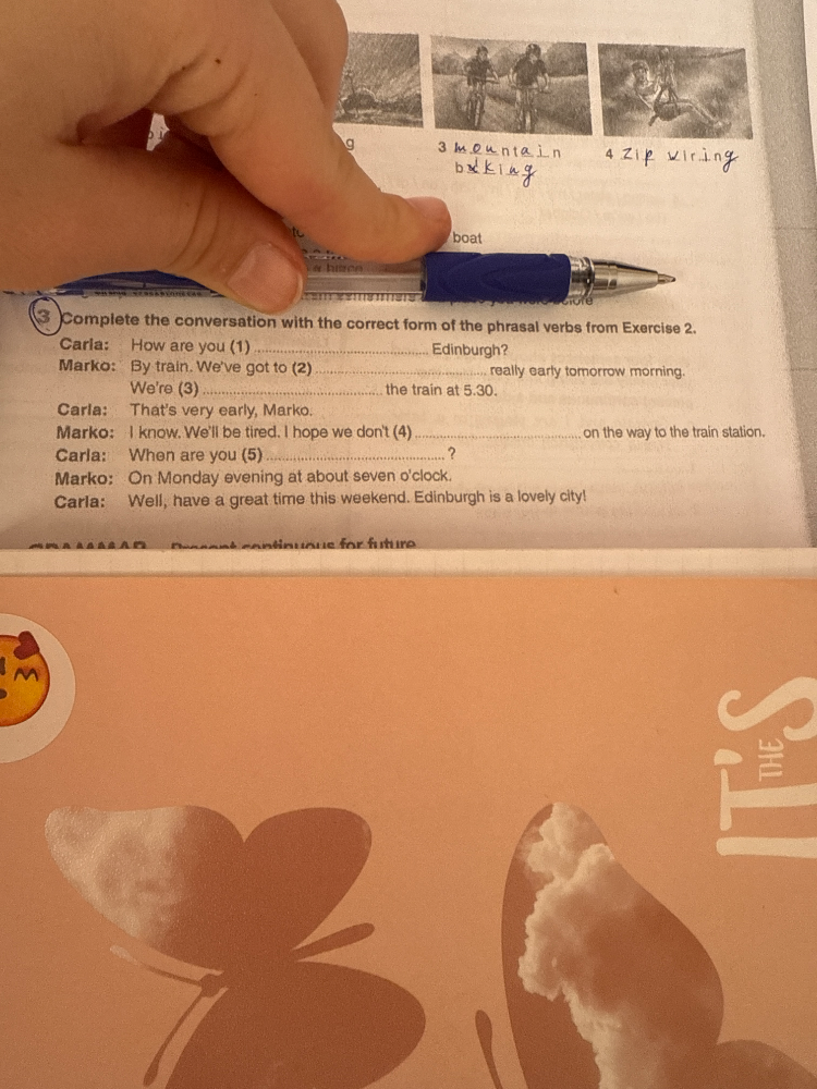 3 Complete the conversation with the correct | StudyX