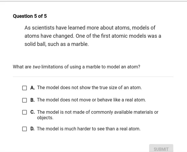 Question 5 of 5 As scientists have learned | StudyX