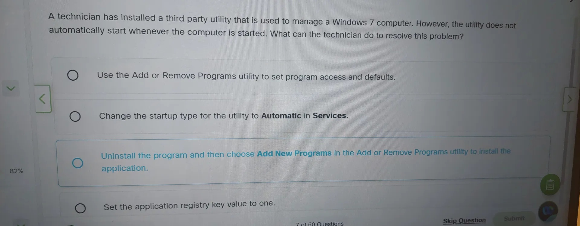 A technician has installed a third party | StudyX