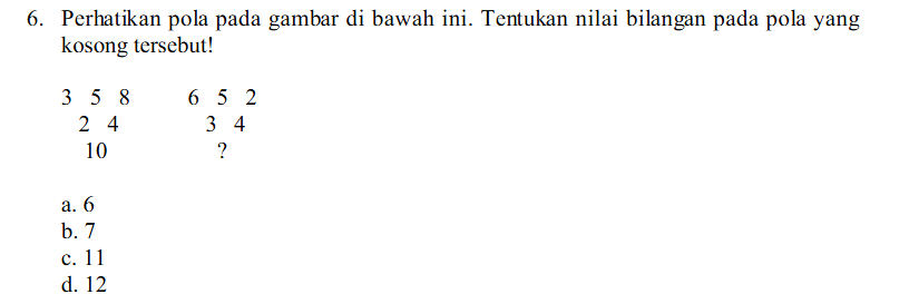 6 Perhatikan pola pada gambar di bawah ini | StudyX